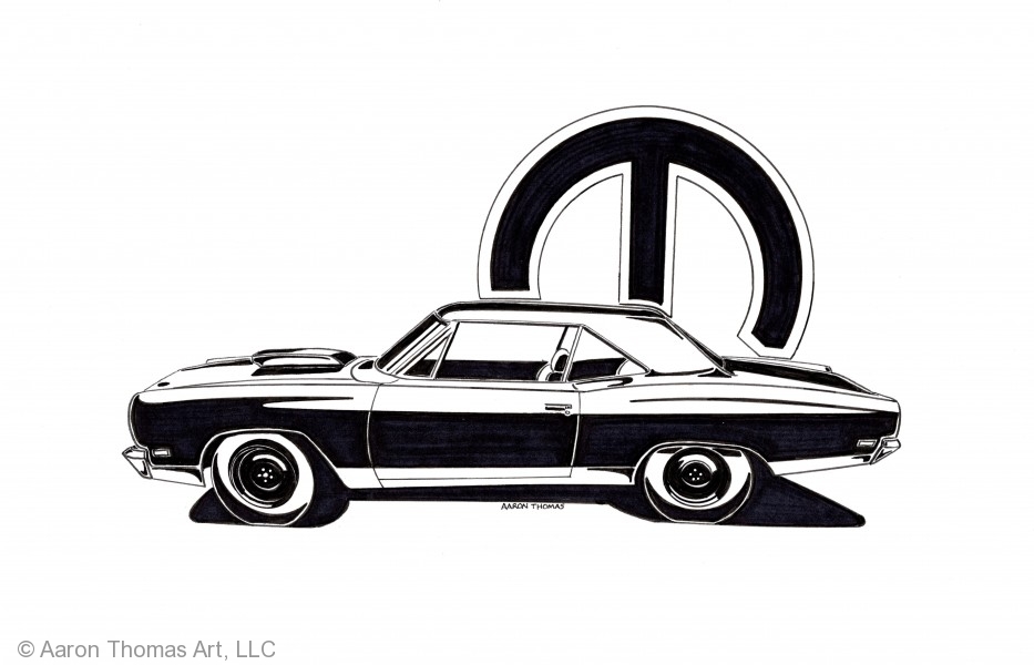 1949 Chevy Drawing - Aaron Thomas Art Kustom Artwork Sketch Hot Rod