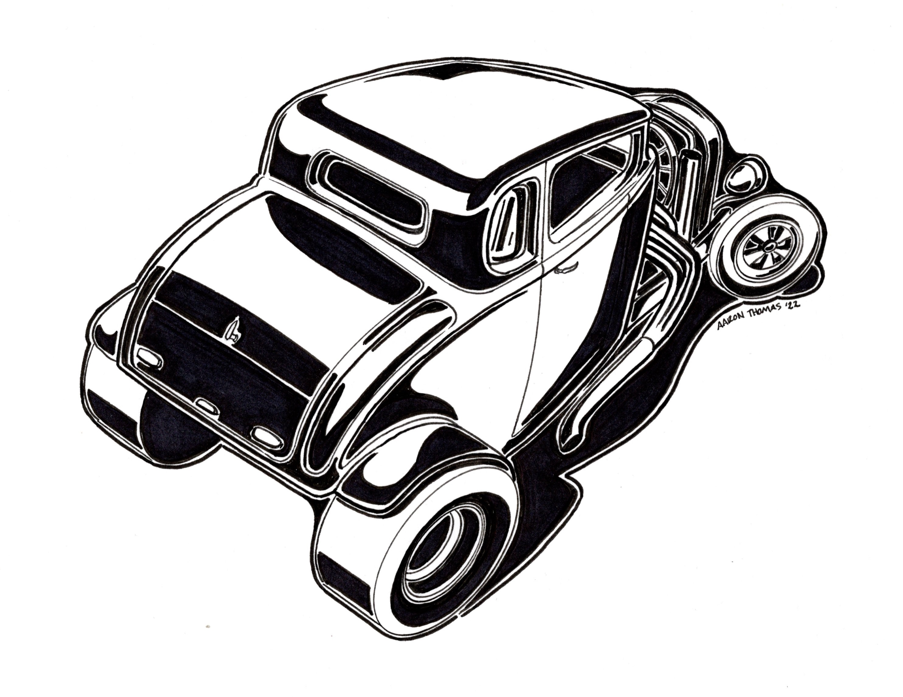 Hot Rod Drawings